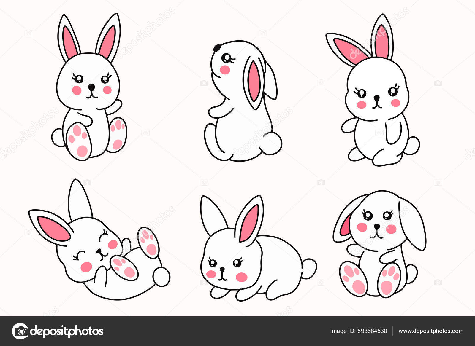 Baby Bunny Cartoon Drawings