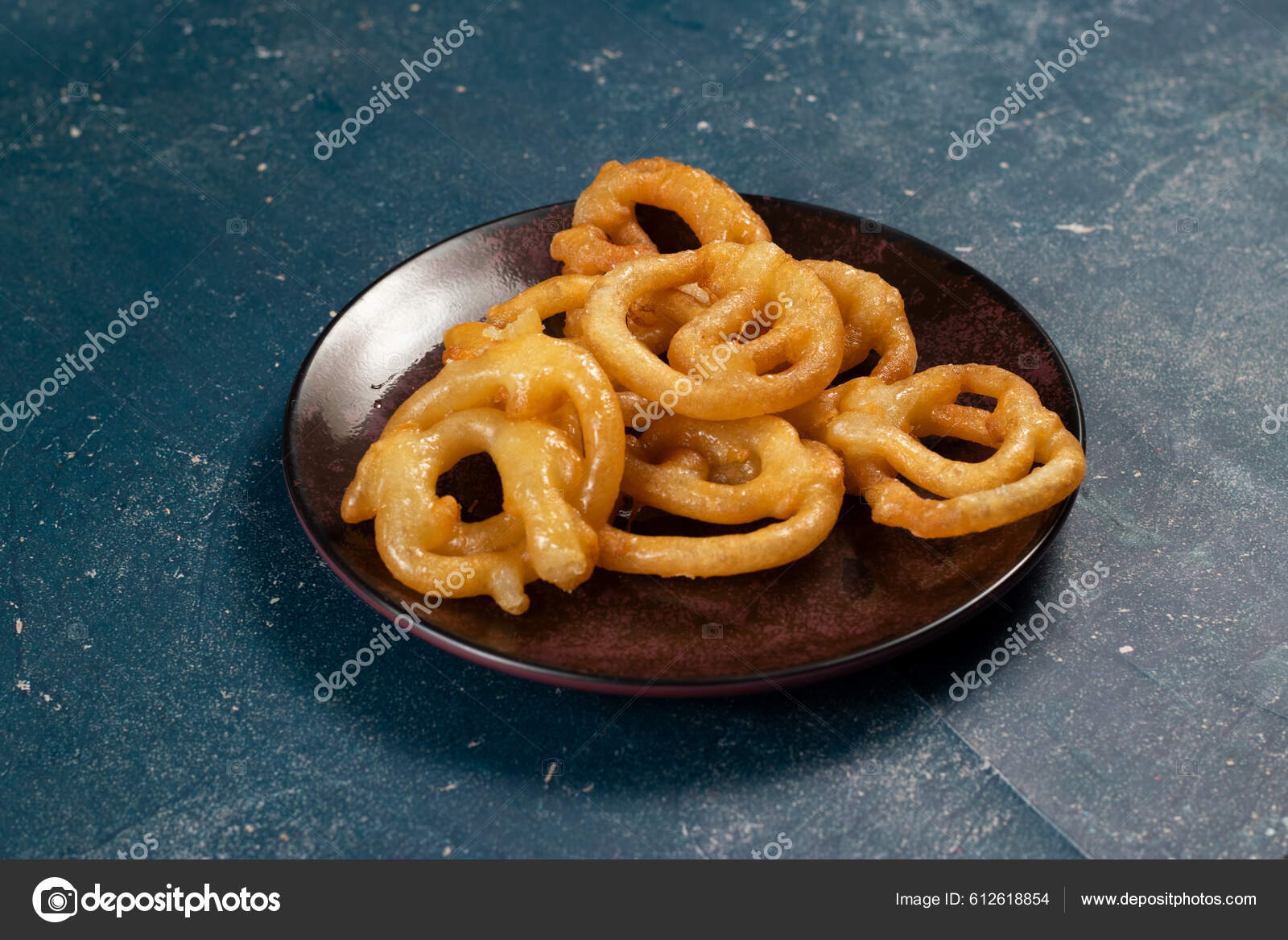 Indian Sweets Deep Fired Jalebi Jilipi Jilabi Served Dish Isolated ...