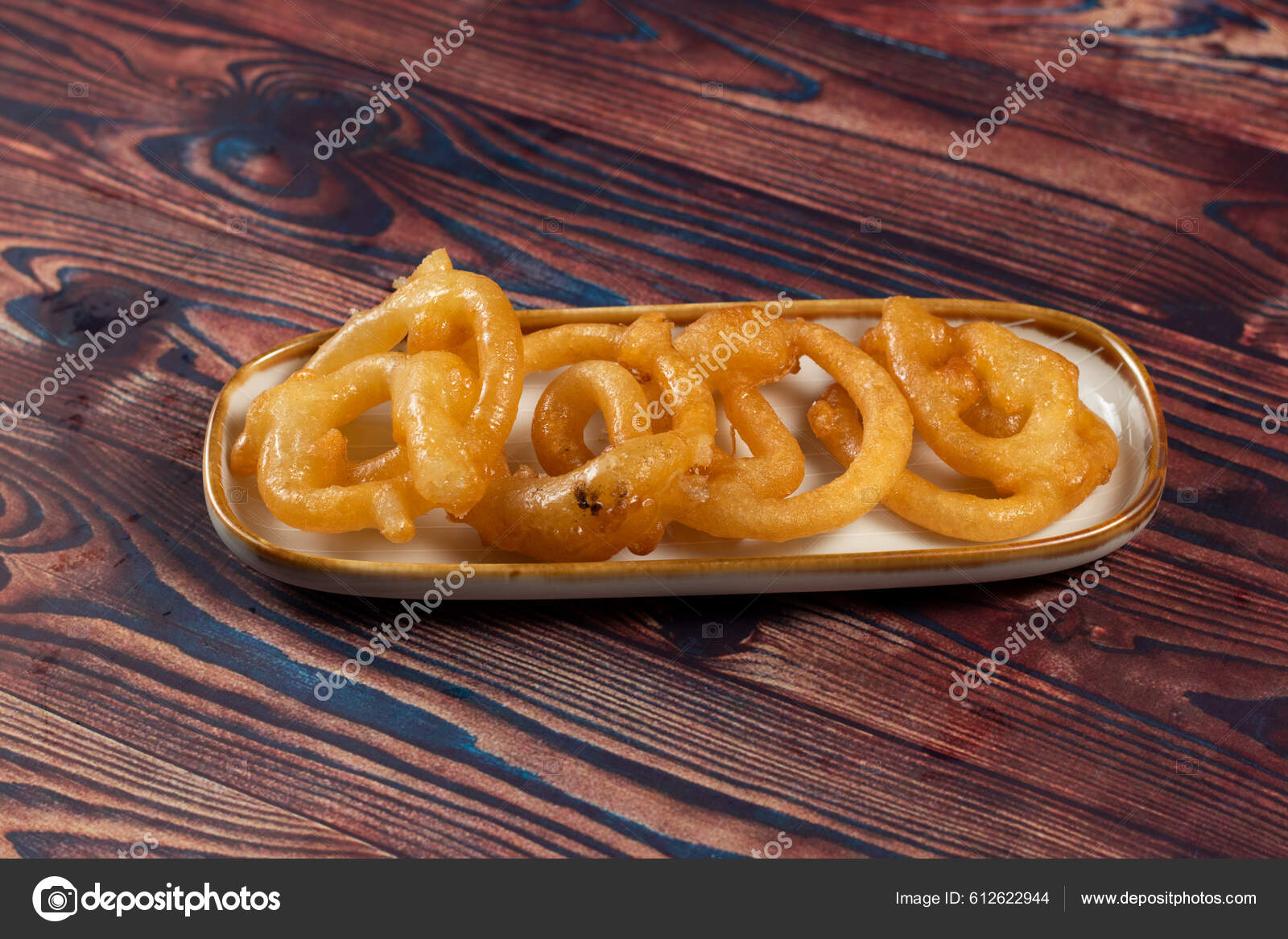 Indian Sweets Deep Fired Jalebi Jilipi Jilabi Served Dish Isolated ...