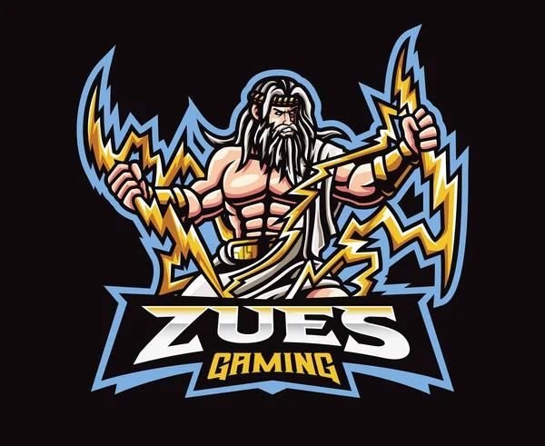 Hephaestus God Mascot Logo Design Vector Illustration God Blacksmith ...