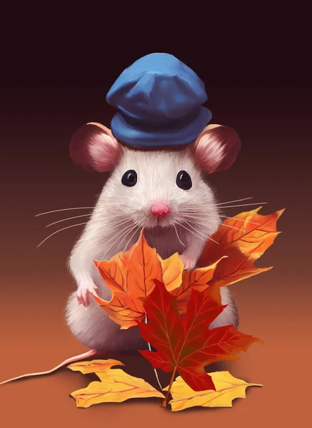Cute Mouse Animal Painting
