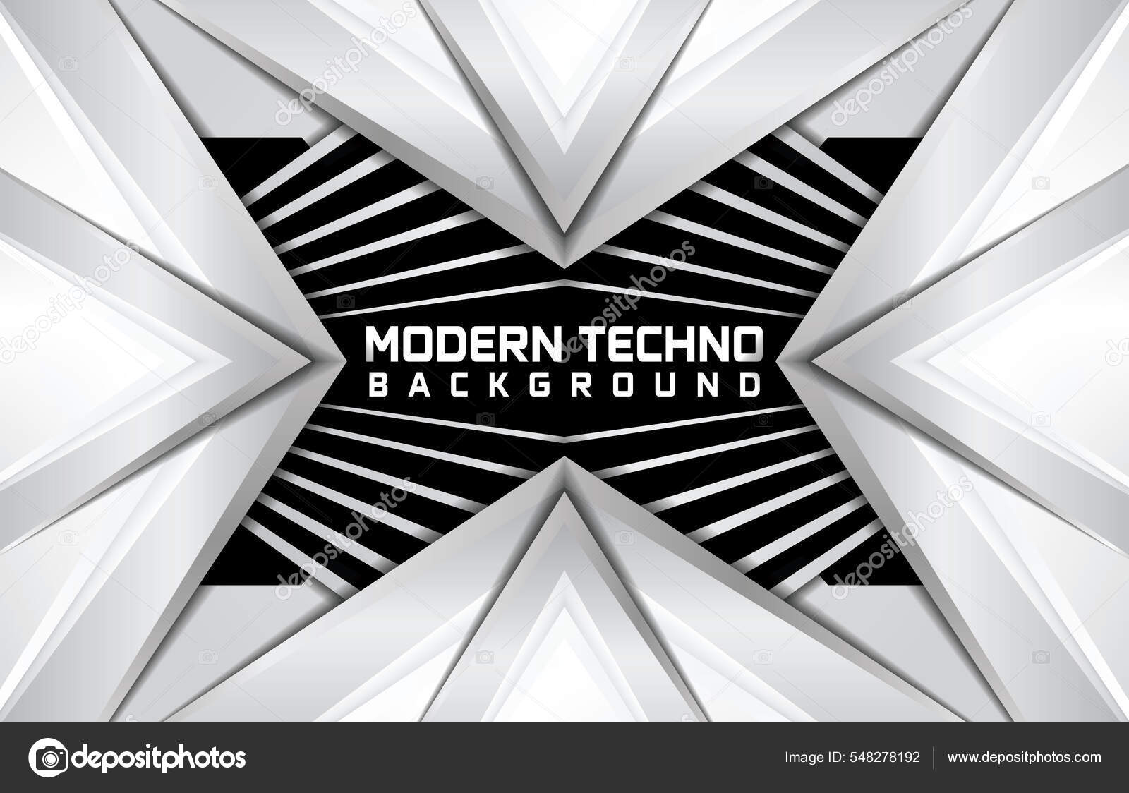 Modern Background Silver Technology Theme Design Stock Vector by ...