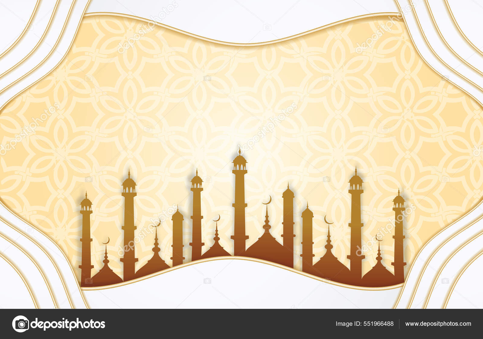 Beautiful Islamic Background Soft Colour Stock Vector Image by ...