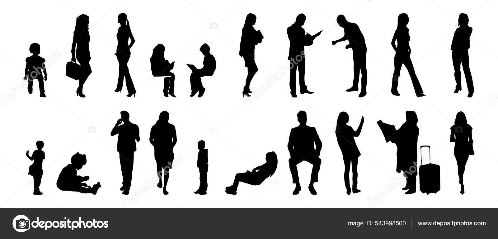 People Silhouette Architecture