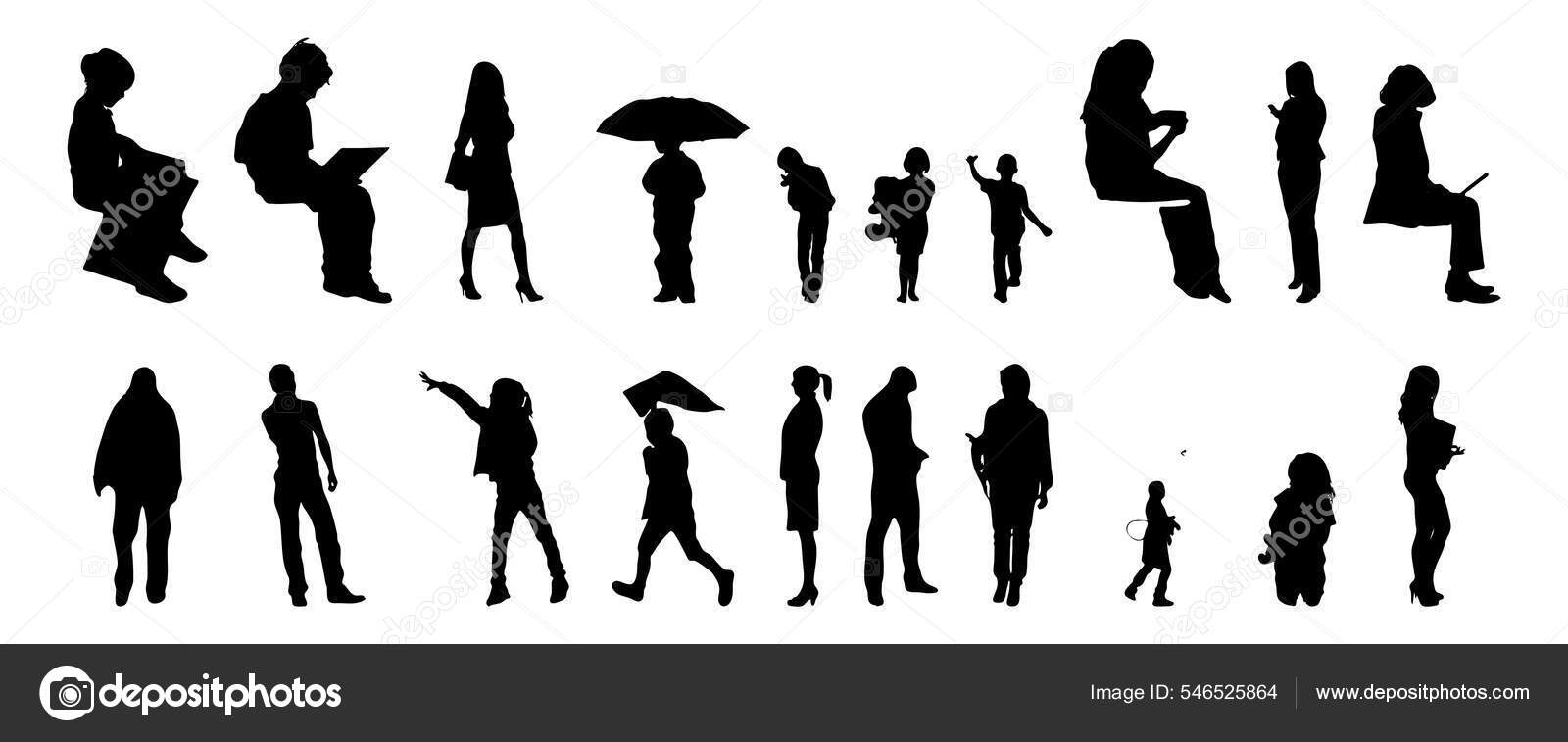 People Silohette Icon Set