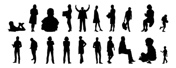 Silueta postavy Stock vektory, Royalty Free Silueta postavy Ilustrace ...