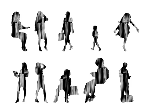 Crawling Person Silhouette