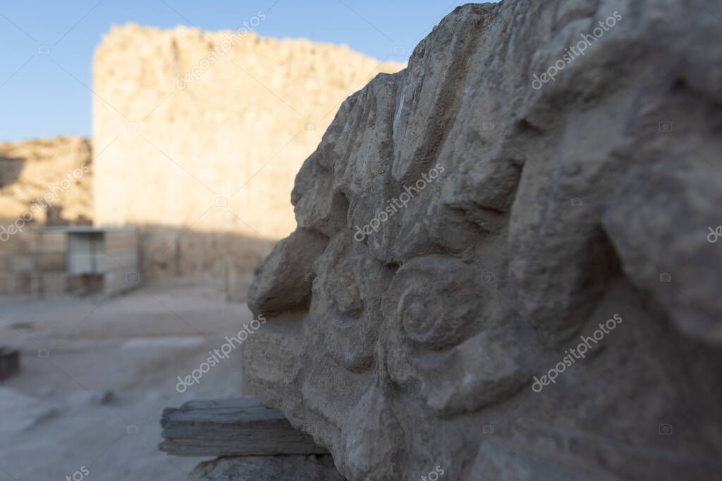 Monte Herodión y las ruinas de la fortaleza del rey Herodes dentro de ...