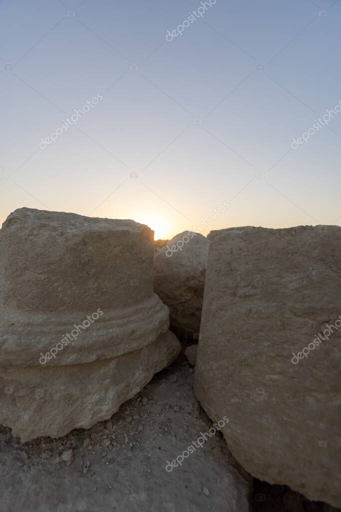 Monte Herodión y las ruinas de la fortaleza del rey Herodes dentro de ...