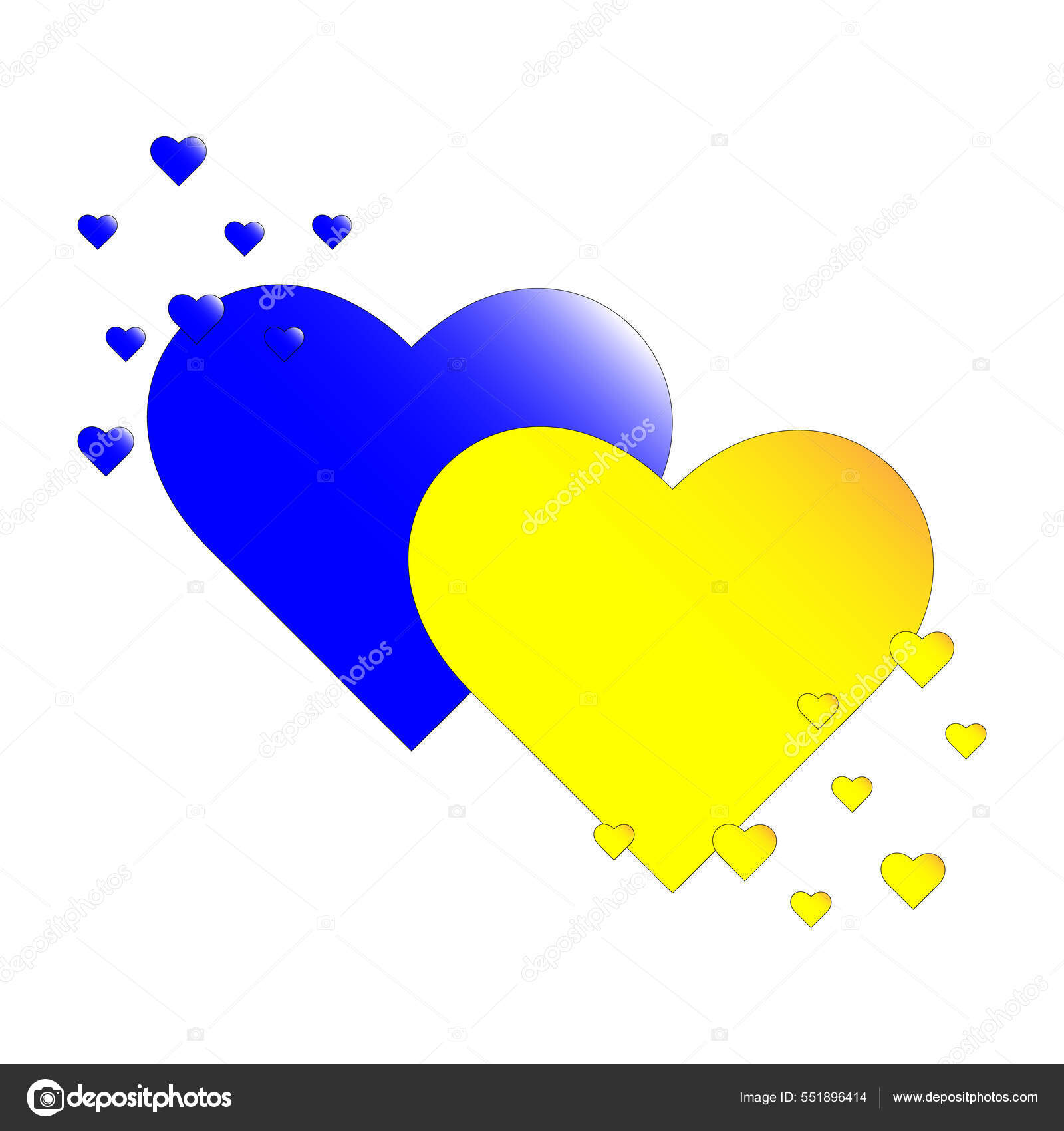 Yellow And Blue Heart Logo Blue Hearts Emoji Sticker Blue Hearts