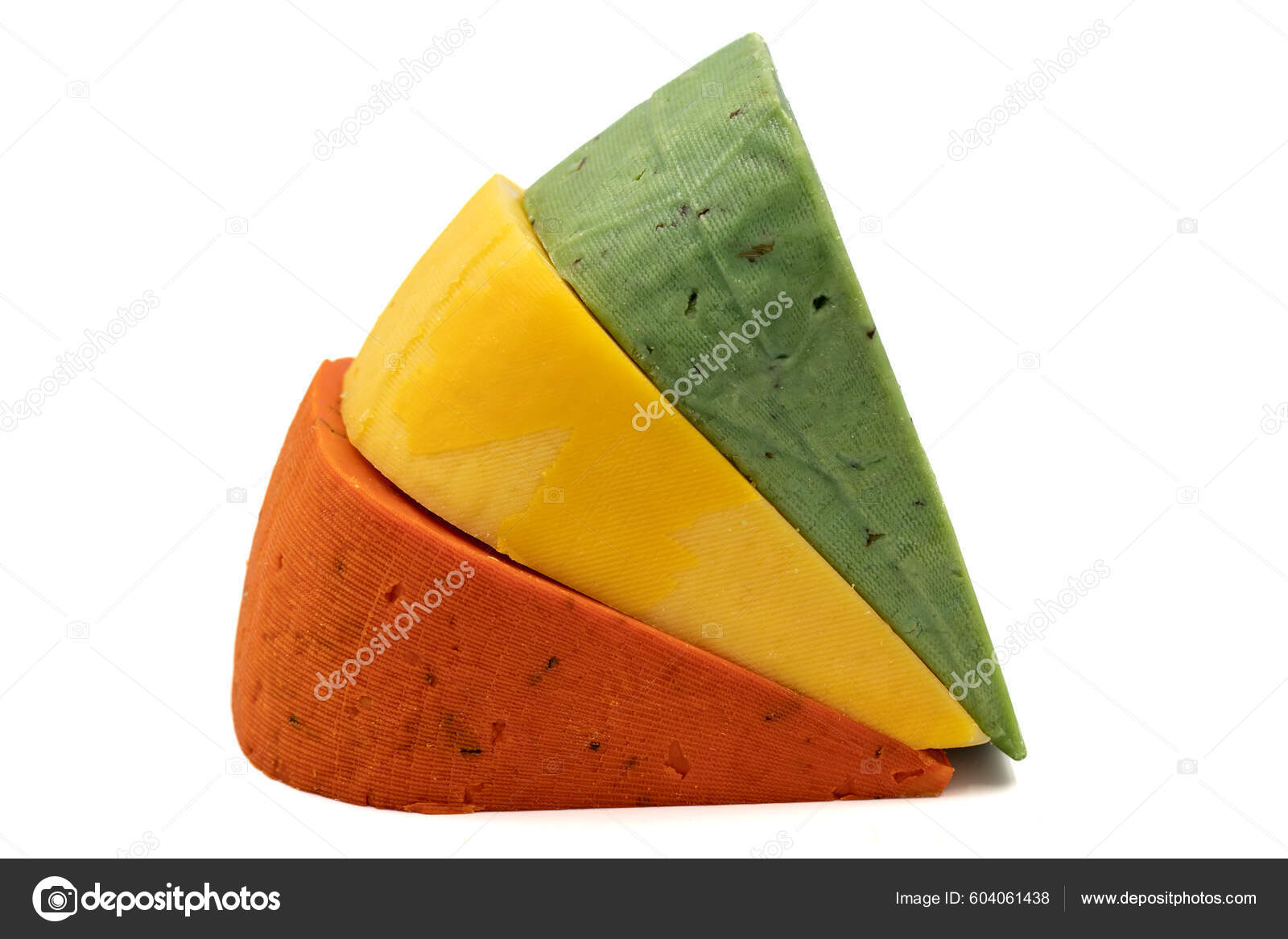 Hard Dutch Gouda Cheese Assortment Guoda Cheese Isolated White ...