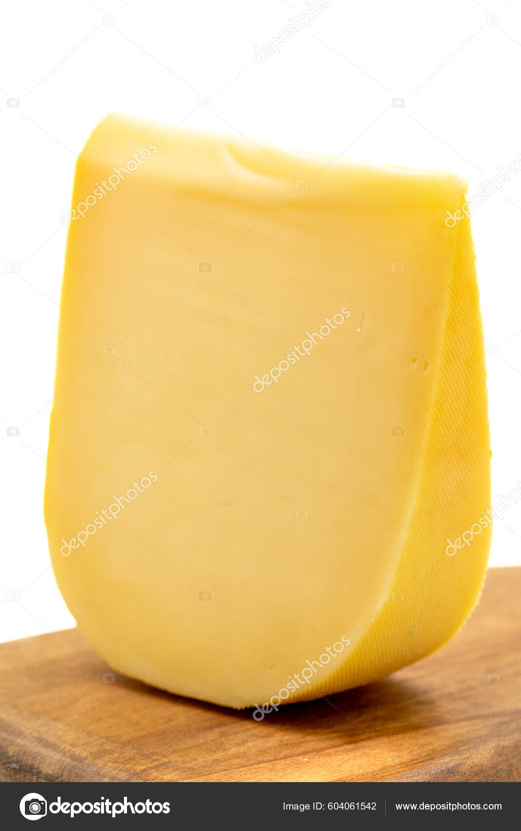 Yellow Gouda Cheese Hard Dutch Gouda Cheese Isolated White Background ...