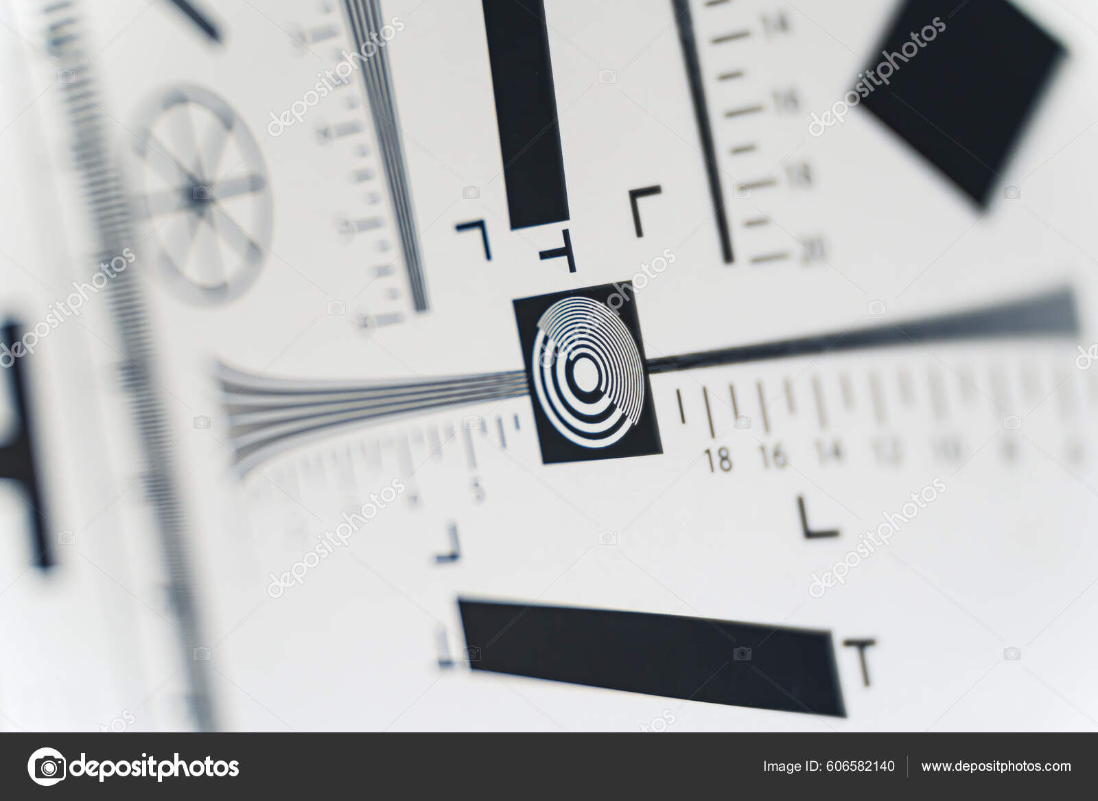 Digital Still Camera Optic Lens Sharpness Testing Resolution Chart Iso ...