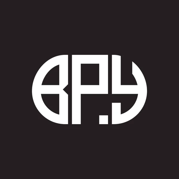 Dise o del logotipo de la letra BPY sobre fondo negro. BPY 2024