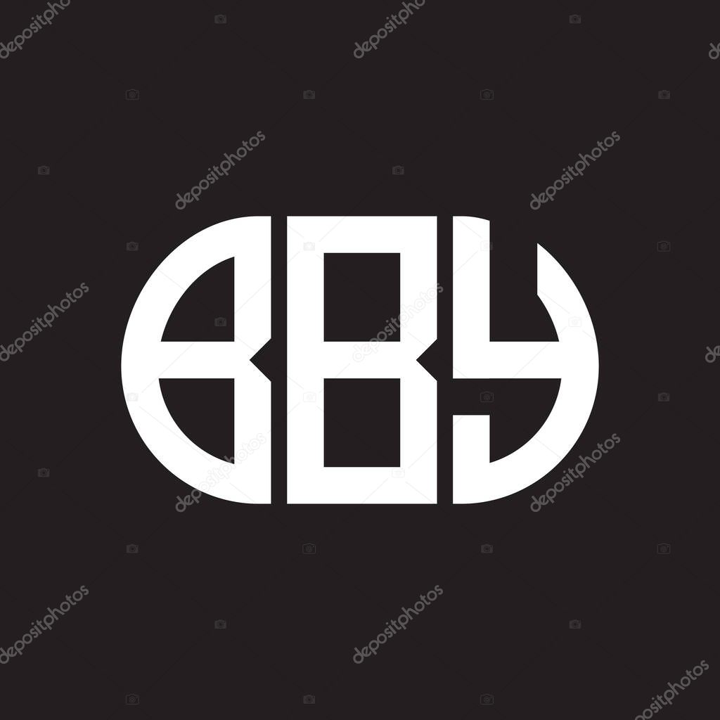 Dise o del logotipo de la letra BBY sobre fondo negro. PESCA 2024