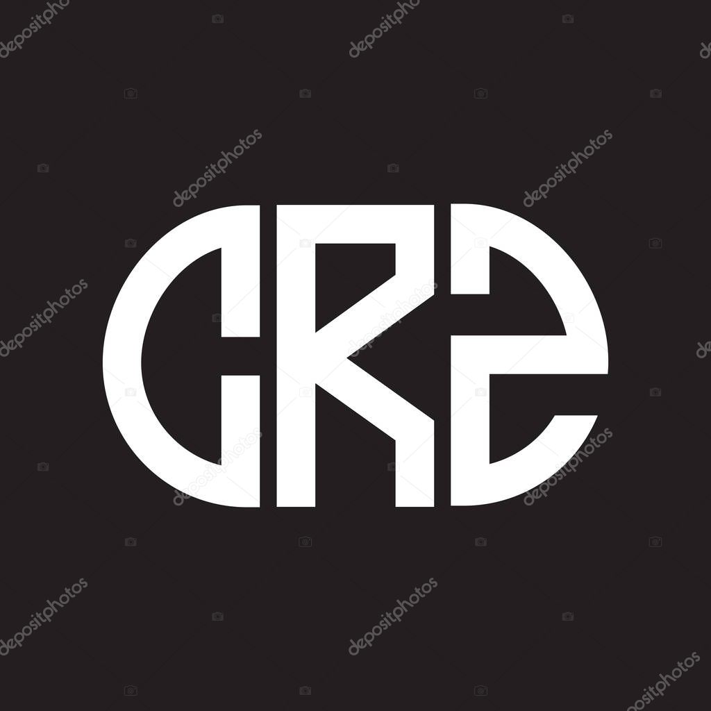 Diseño del logotipo de la letra CRZ sobre fondo negro. CRZ iniciales creativas letra logo ...