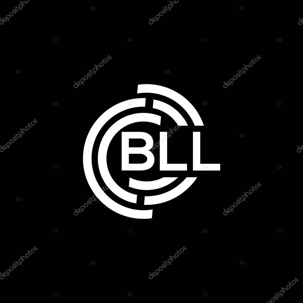 Dise o del logotipo de la letra BLL sobre fondo negro. BLL iniciales ...