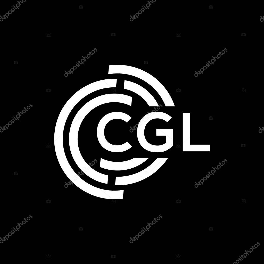 Dise o del logotipo de la letra CGL sobre fondo negro. CGL iniciales ...