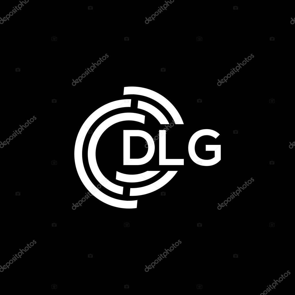 Dise o del logotipo de la letra DLG sobre fondo negro. DLG iniciales creativas letra logo ...