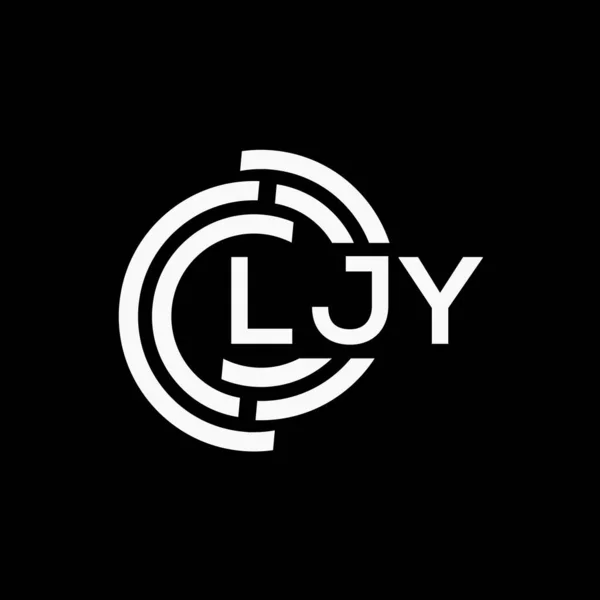 Dise o del logotipo de la letra LJY en fondo negro.LJY iniciales creativas letra logo concept ...