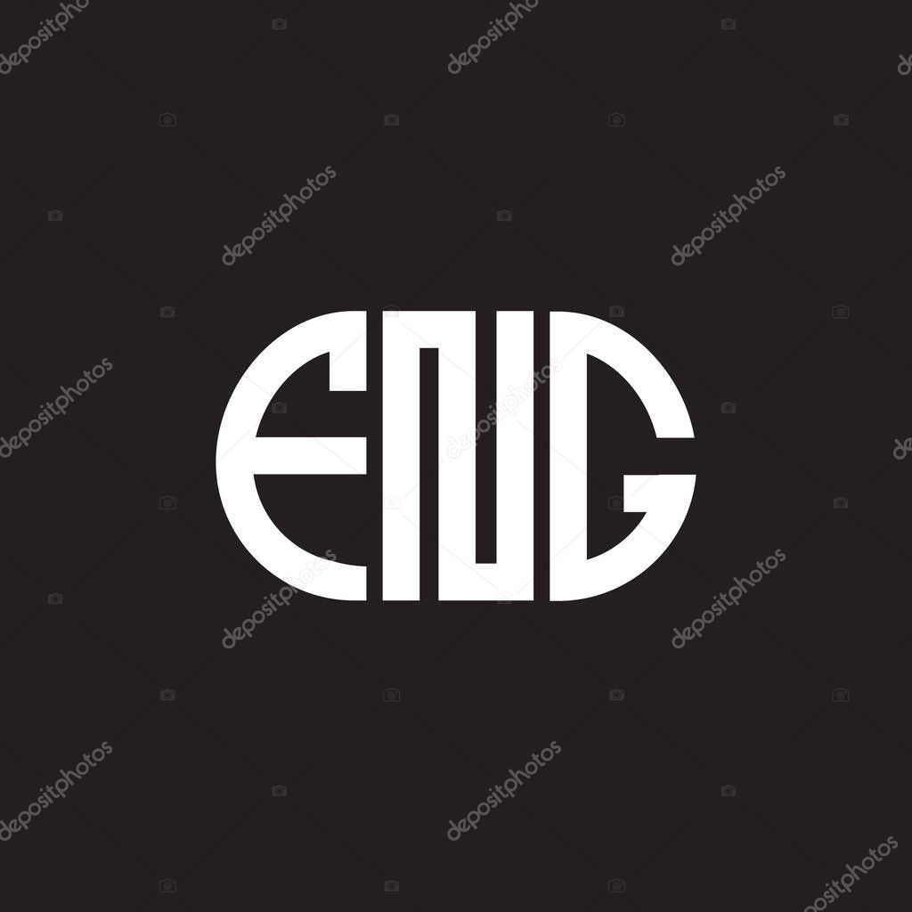 Diseño del logotipo de la letra FNG sobre fondo negro. FNG iniciales ...