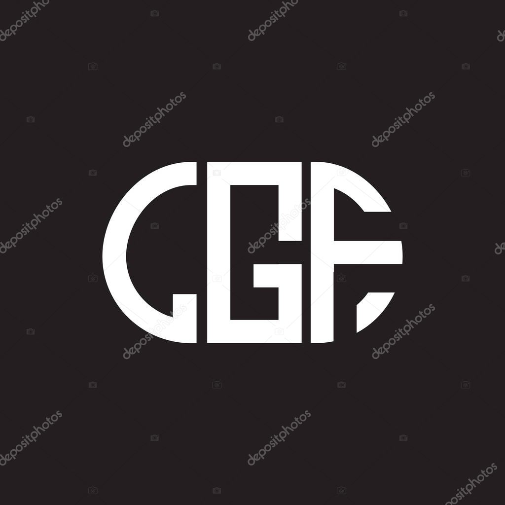 Dise o del logotipo de la letra LGF sobre fondo negro. LGF iniciales creativas letra logo ...