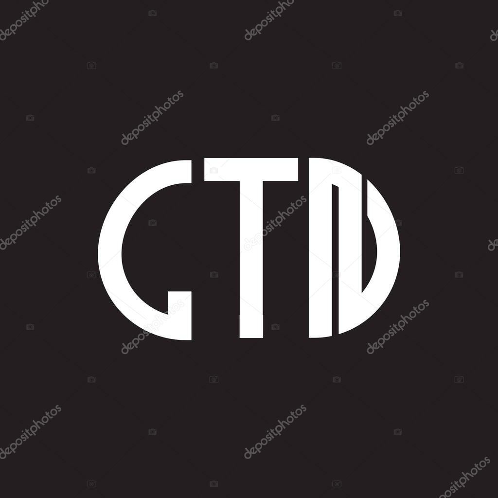 Diseño del logotipo de la letra LTN sobre fondo negro. LTN iniciales ...