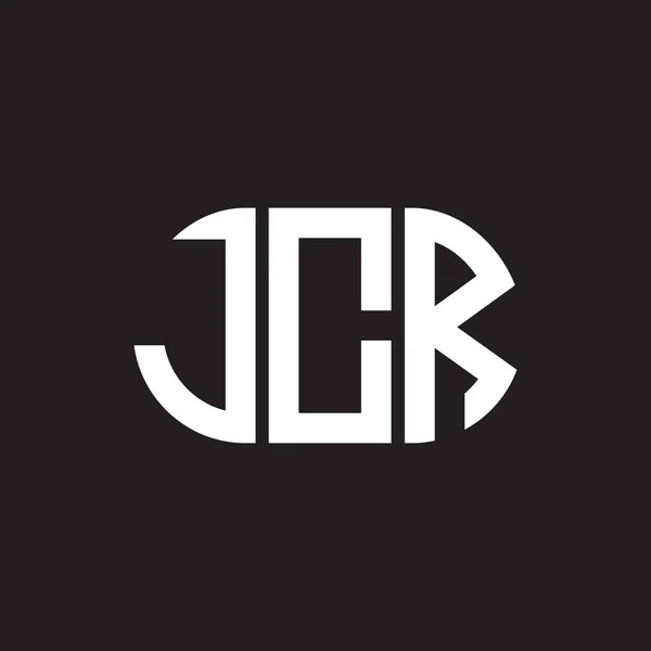 Diseño del logotipo de la letra JCR sobre fondo negro. JCR iniciales creativas letra logo ...