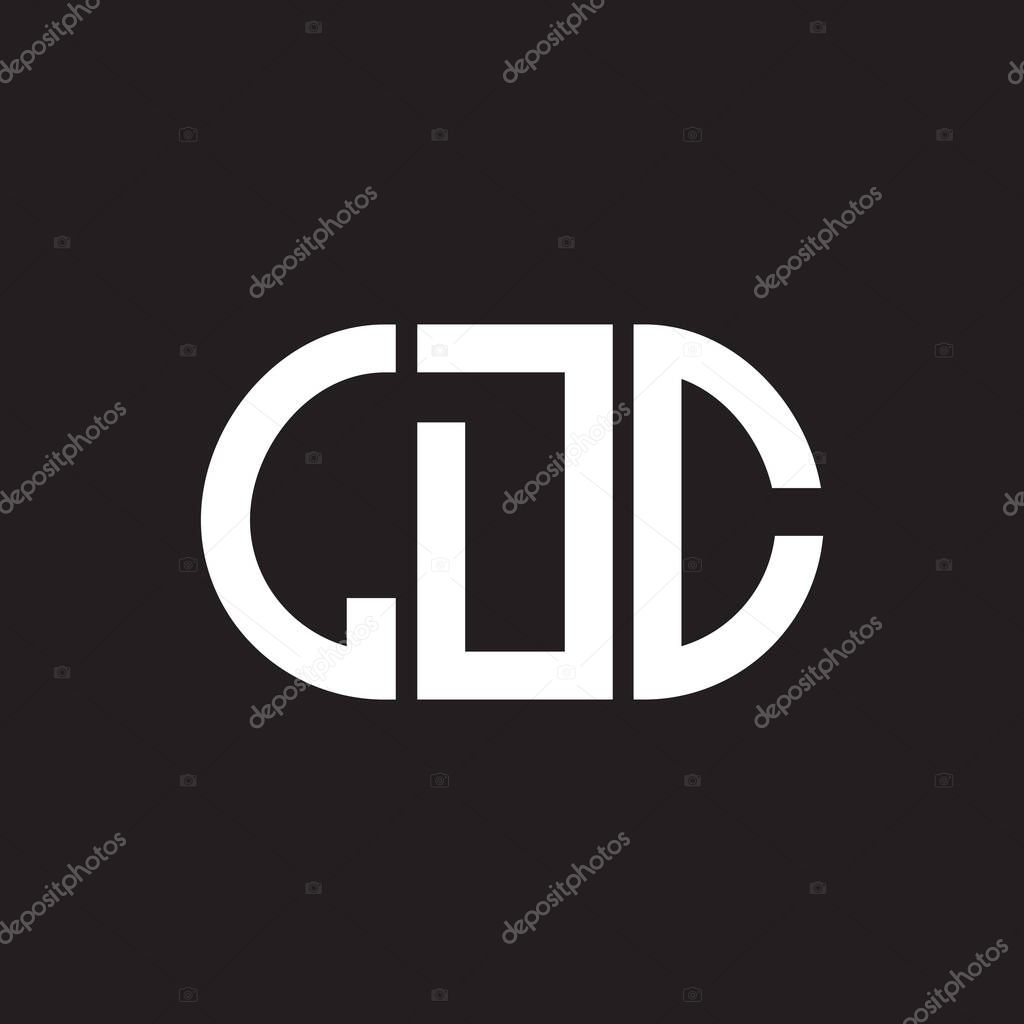 Diseño del logotipo de la letra LDC sobre fondo negro. LDC iniciales ...