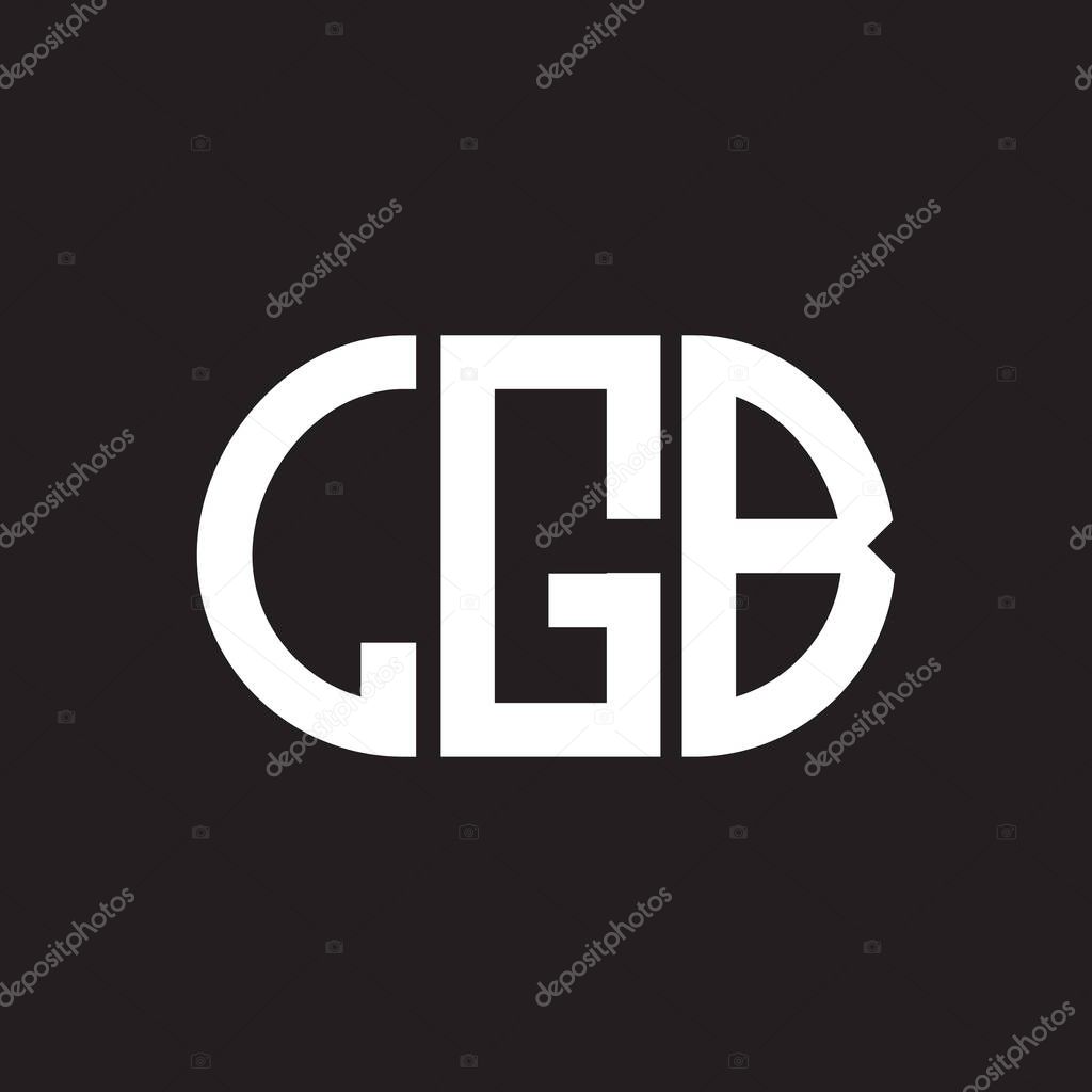 Diseño del logotipo de la letra LGB sobre fondo negro. LGB iniciales ...