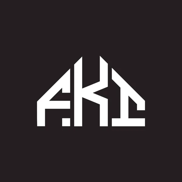 Dise o del logotipo de la letra FKI sobre fondo negro. FKI iniciales creativas letra logo ...