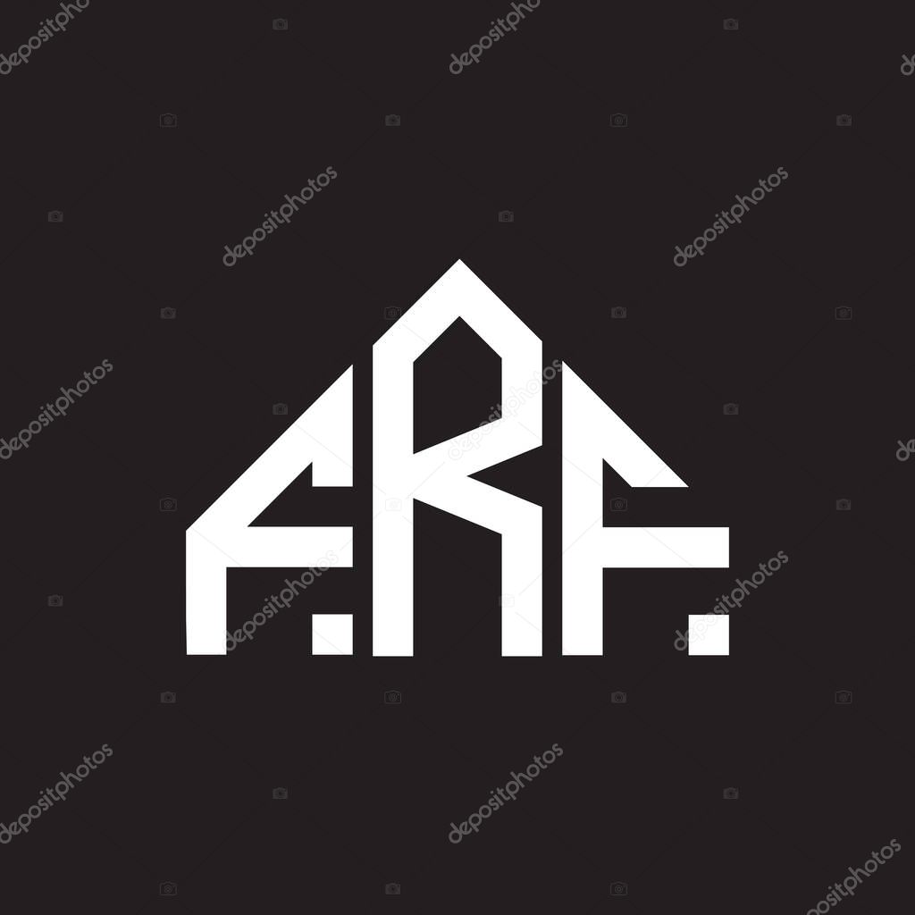 Dise o del logotipo de la letra FRF sobre fondo negro. FRF iniciales ...