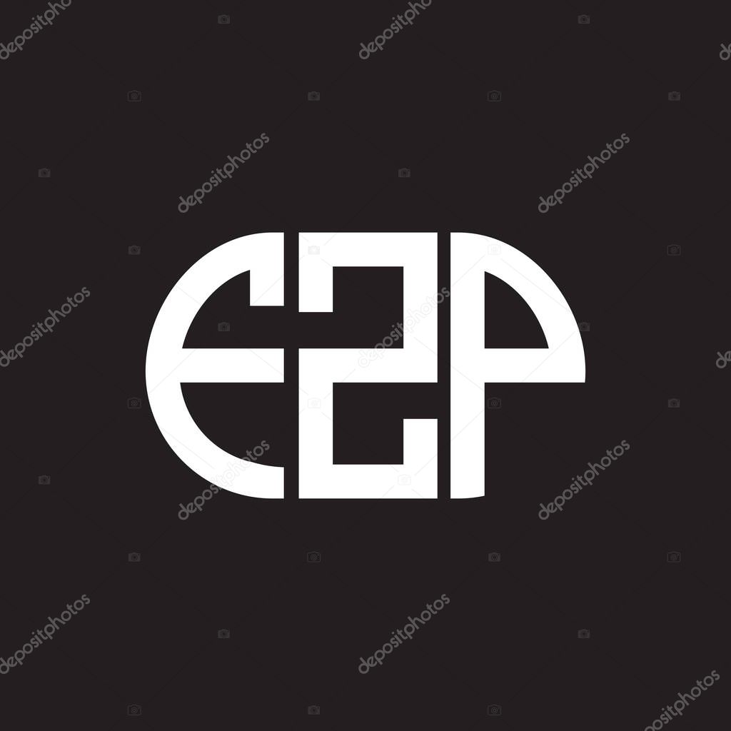 Diseño del logotipo de la letra FZP sobre fondo negro. FZP iniciales ...