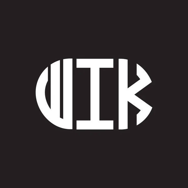 Diseño del logotipo de la letra WIK. WIK monograma iniciales letra ...
