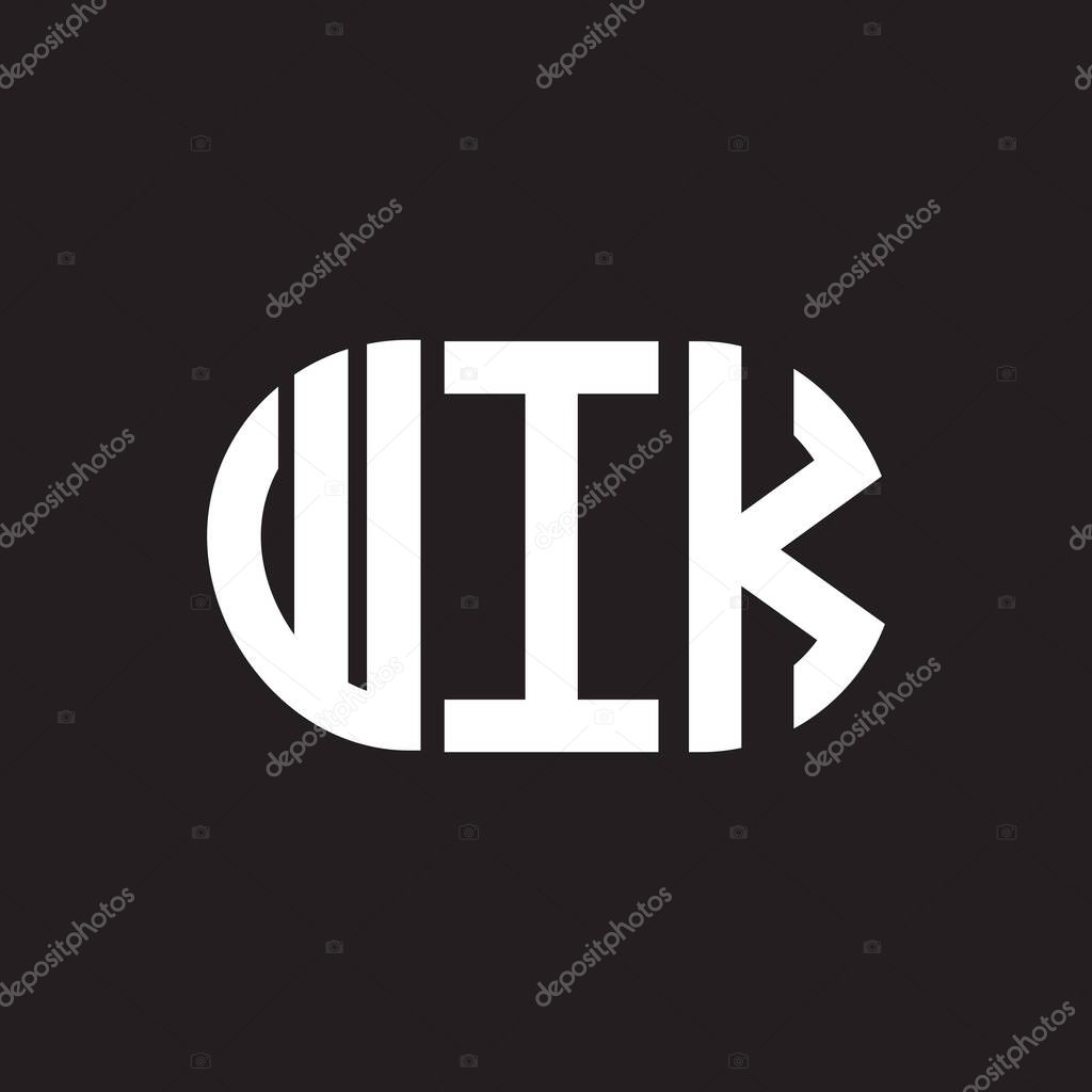 Diseño del logotipo de la letra WIK. WIK monograma iniciales letra ...