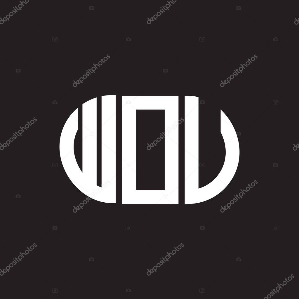 Diseño del logotipo de la letra WOV. WOV monograma iniciales letra logo ...