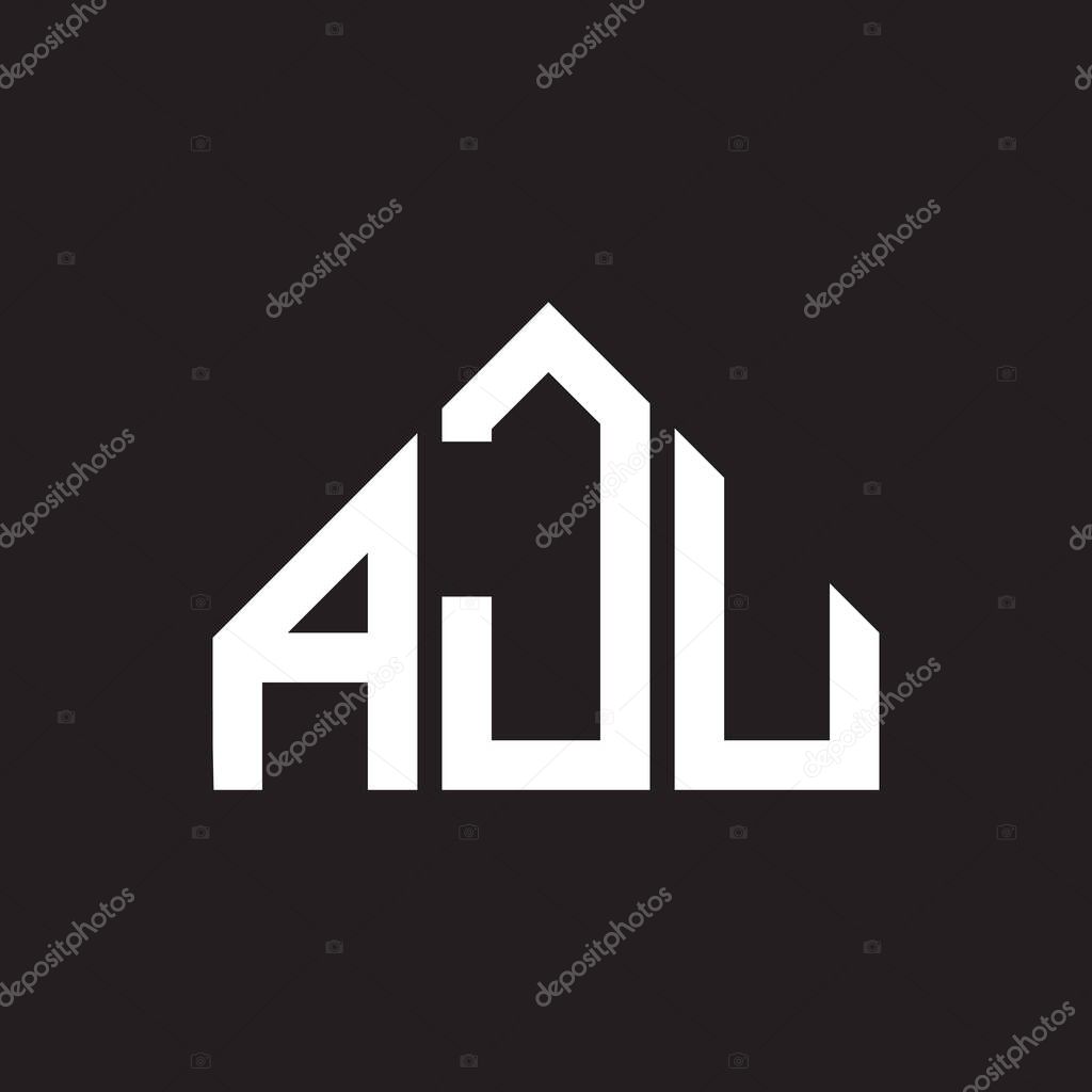 Diseño del logotipo de la letra AJU. AJU monograma iniciales letra logo ...