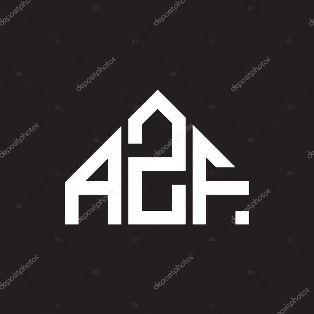 Diseño del logotipo de la letra AZF. AZF monograma iniciales letra logo ...