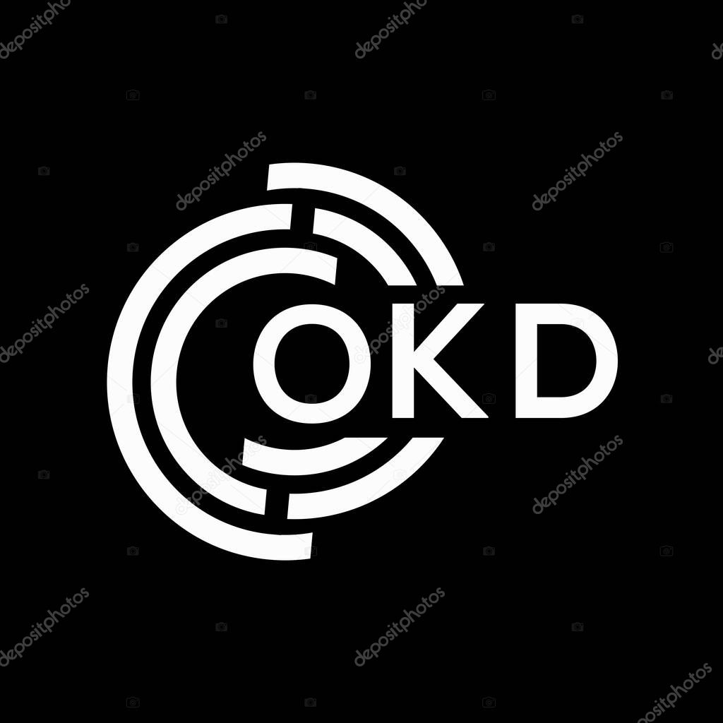 Dise o de logotipo de letra OKD. OKD monograma iniciales letra logo concepto. Dise o de letras ...