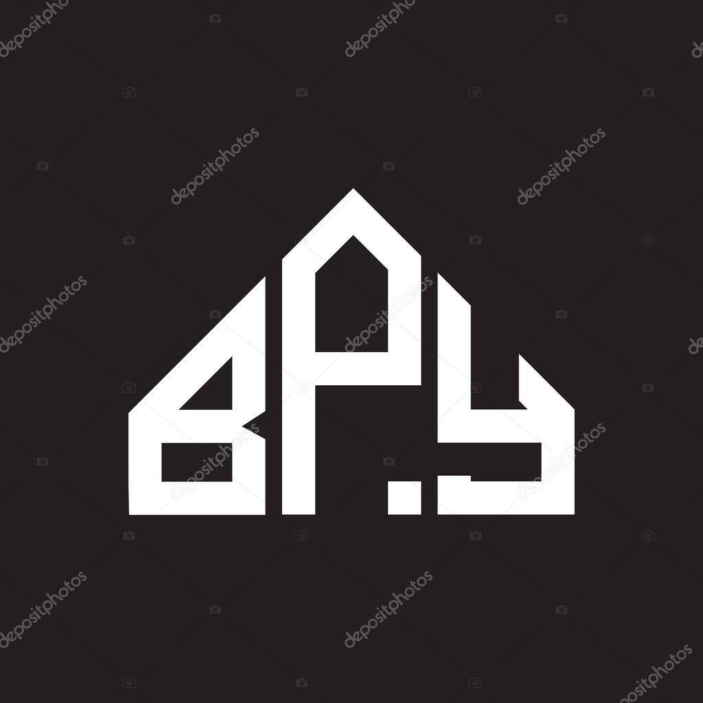 Diseño del logotipo de la letra BPY. BPY monograma iniciales letra logo ...