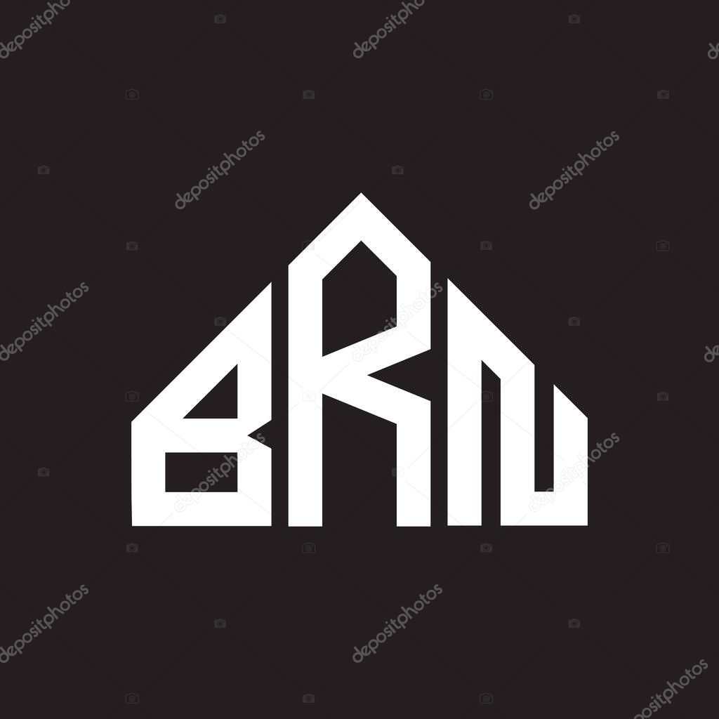 Diseño del logotipo de la letra BRN. BRN monograma iniciales letra logo ...