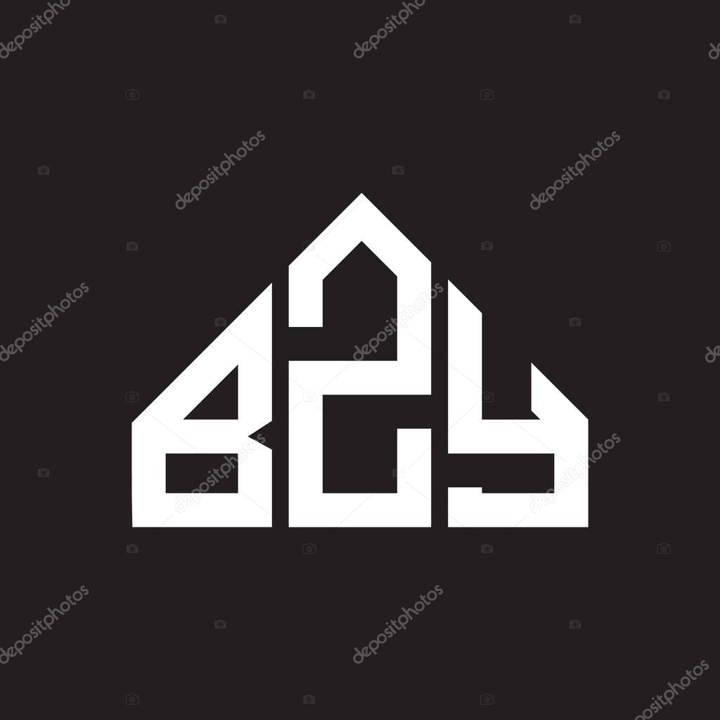 Diseño del logotipo de la letra BZY. BZY monograma iniciales letra logo ...