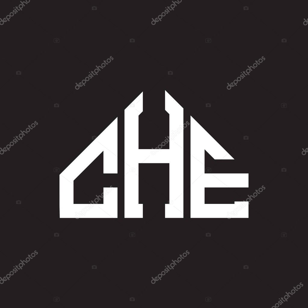 Diseño del logotipo de la carta CHE. CHE monograma iniciales letra logo ...
