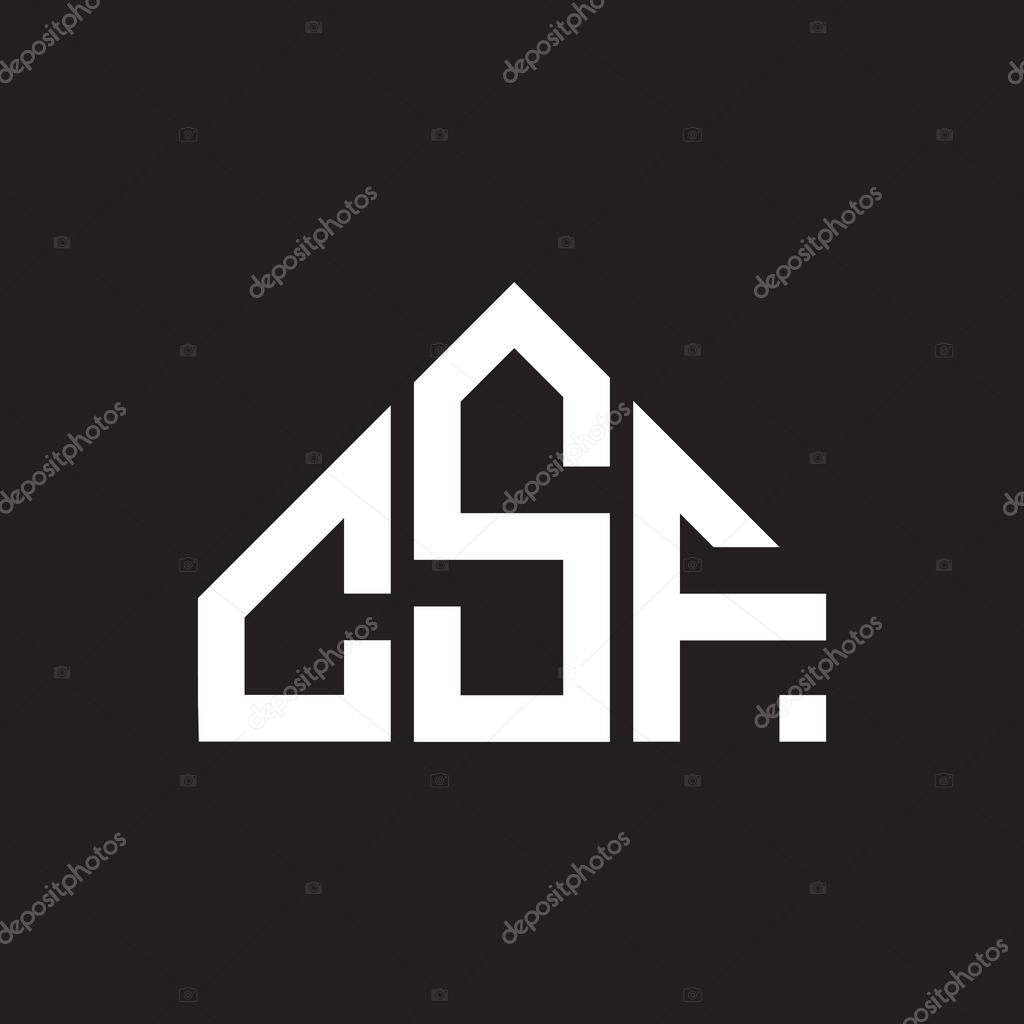 Diseño del logotipo de la letra CSF. CSF monograma iniciales letra logo ...
