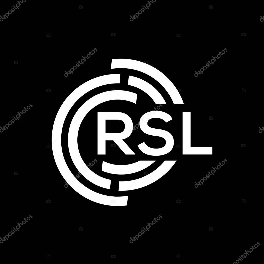 Diseño del logotipo de la letra RSL. RSL monograma iniciales letra logo ...