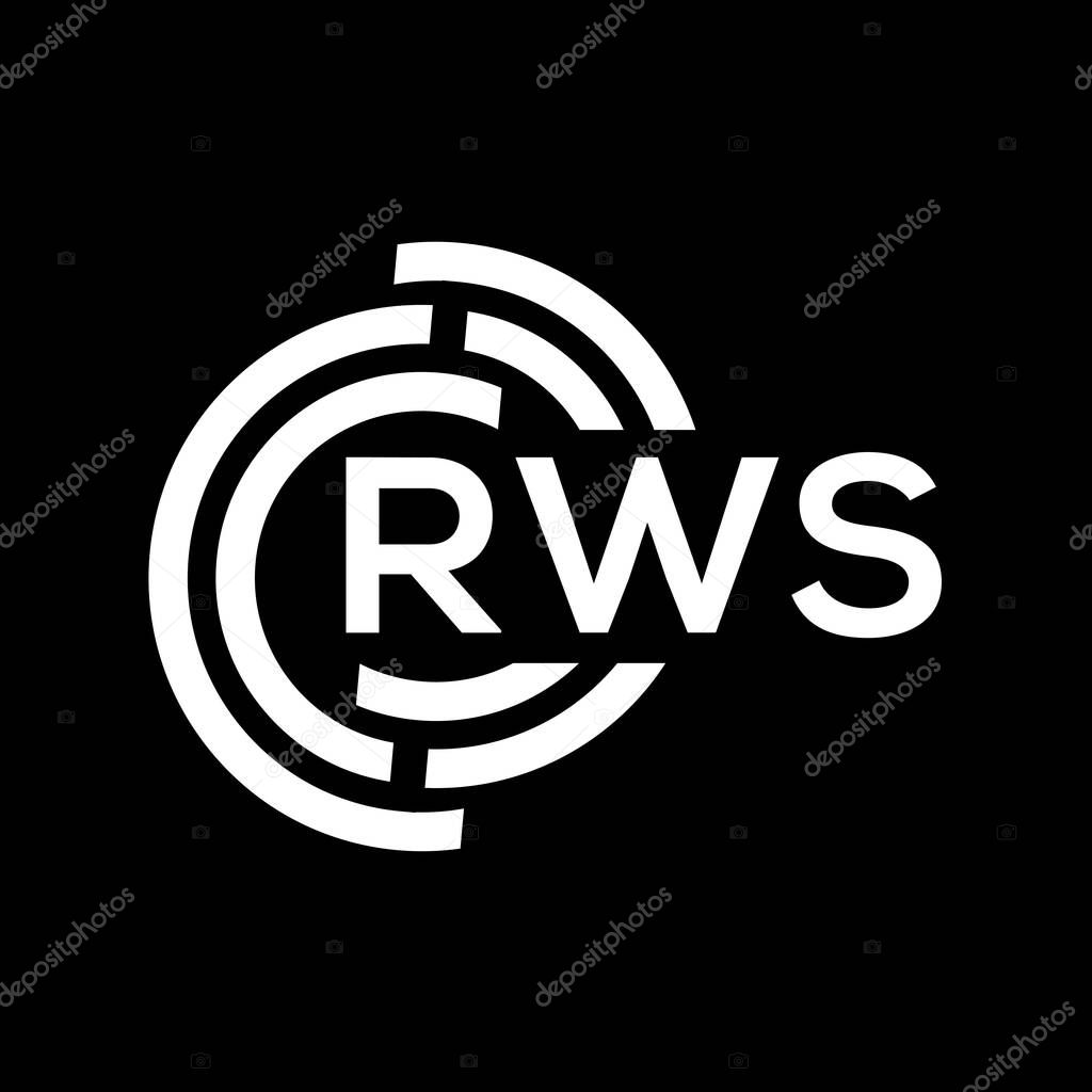 Diseño del logotipo de la letra RWS. RWS monograma iniciales letra logo ...