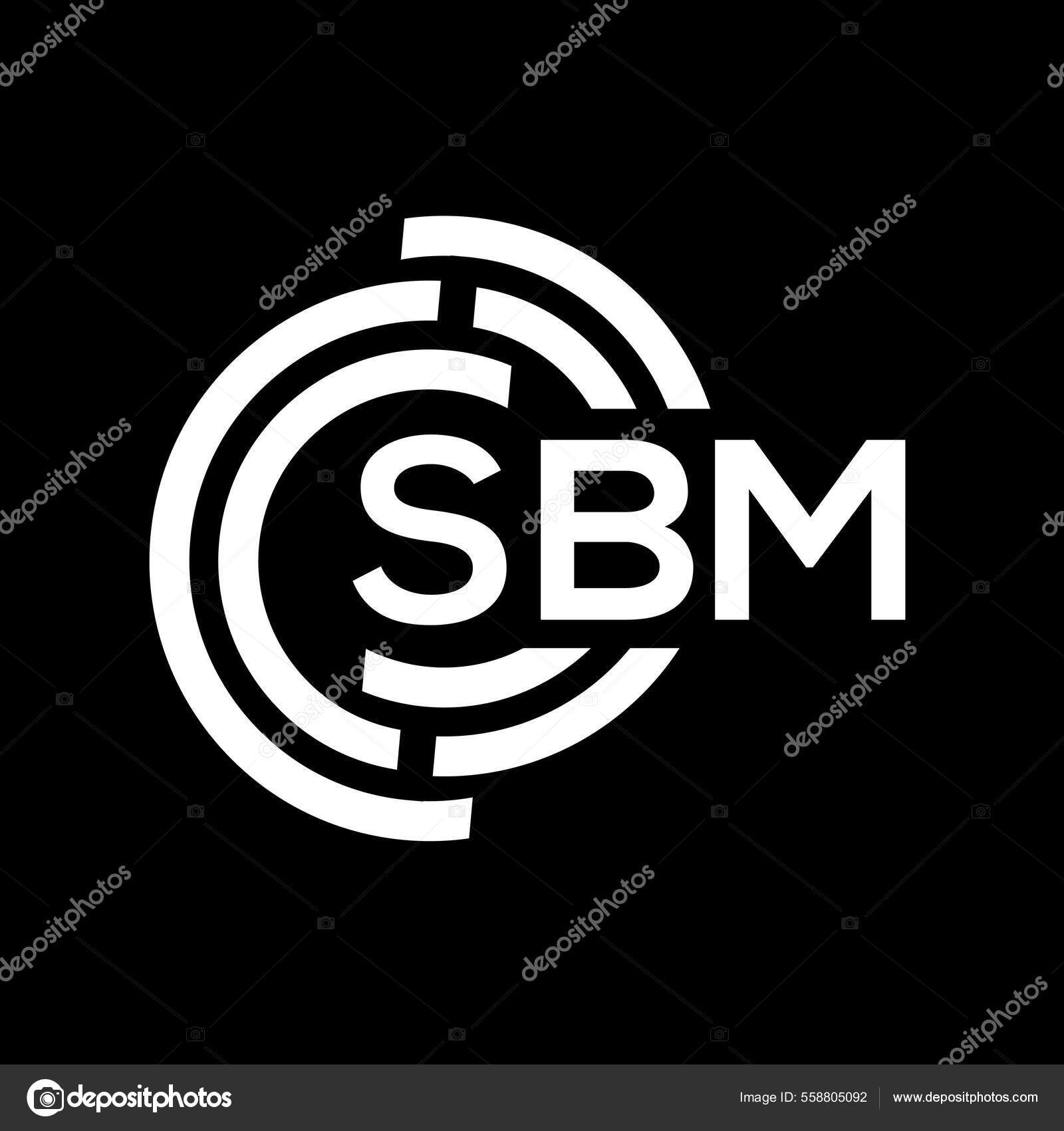 Sbm Letter Logo Design Sbm Monogram Initials Letter Logo Concept Stock ...