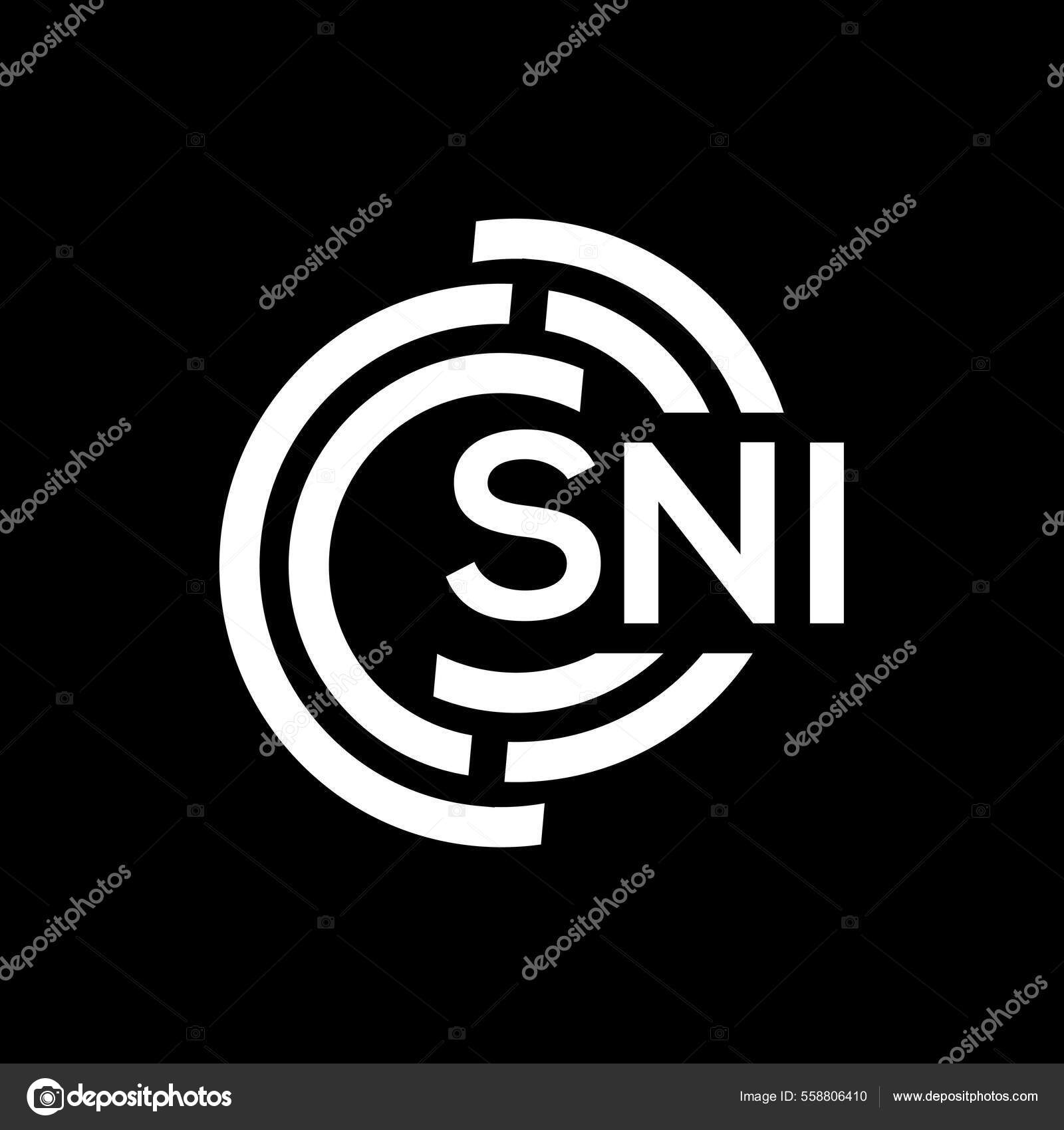 Sni Letter Logo Design Sni Monogram Initials Letter Logo Concept Stock ...