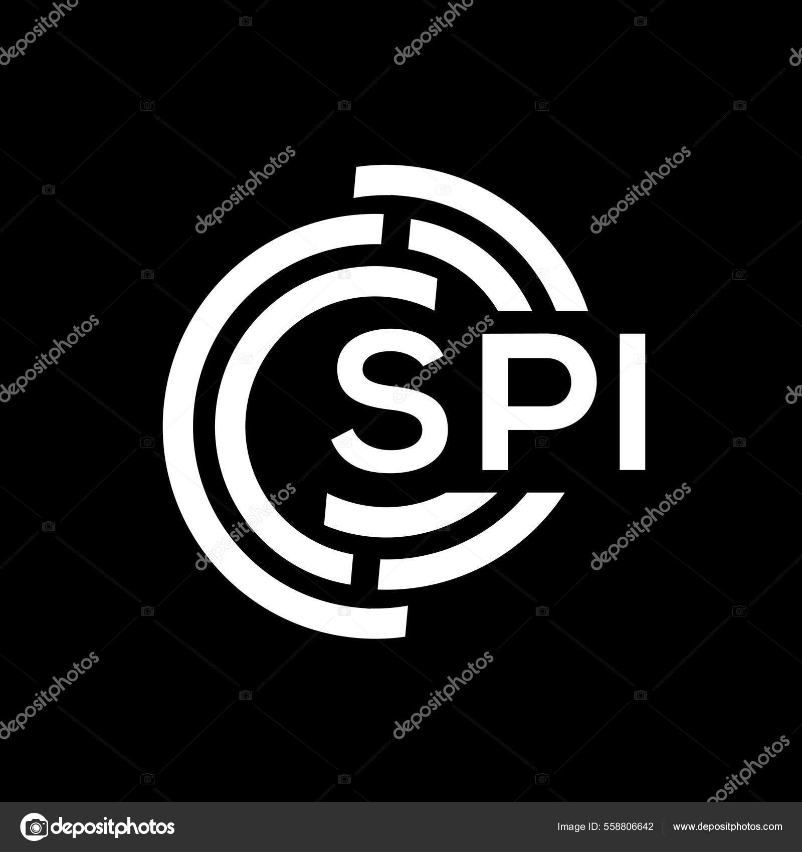Spi Letter Logo Design Spi Monogram Initials Letter Logo Concept Stock ...