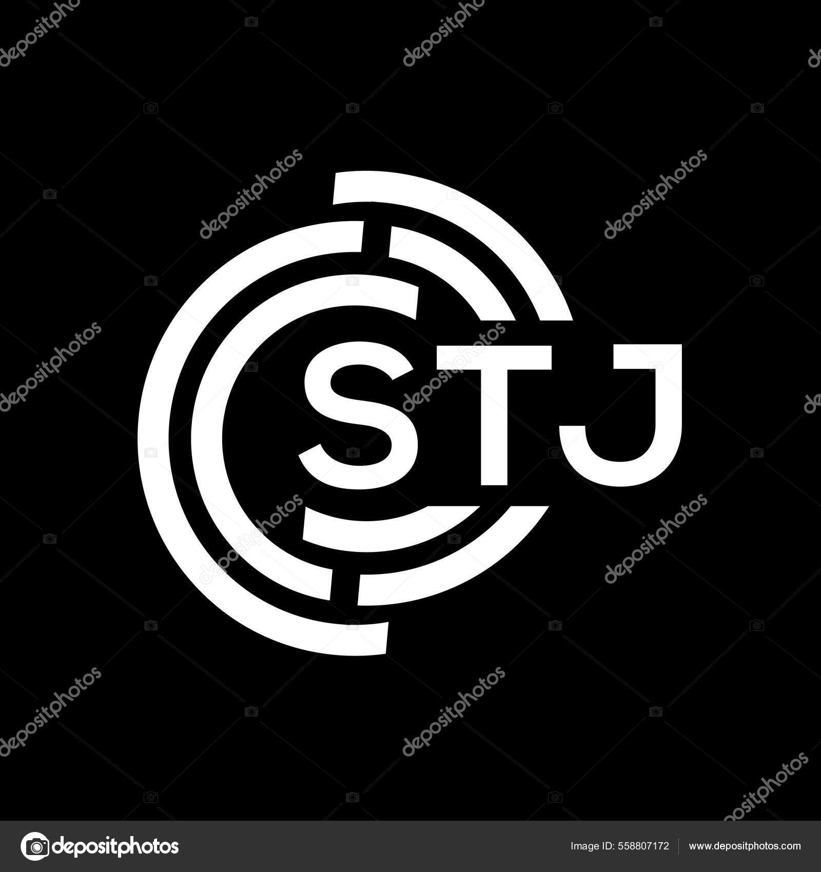 Stj Letter Logo Design Stj Monogram Initials Letter Logo Concept Stock ...